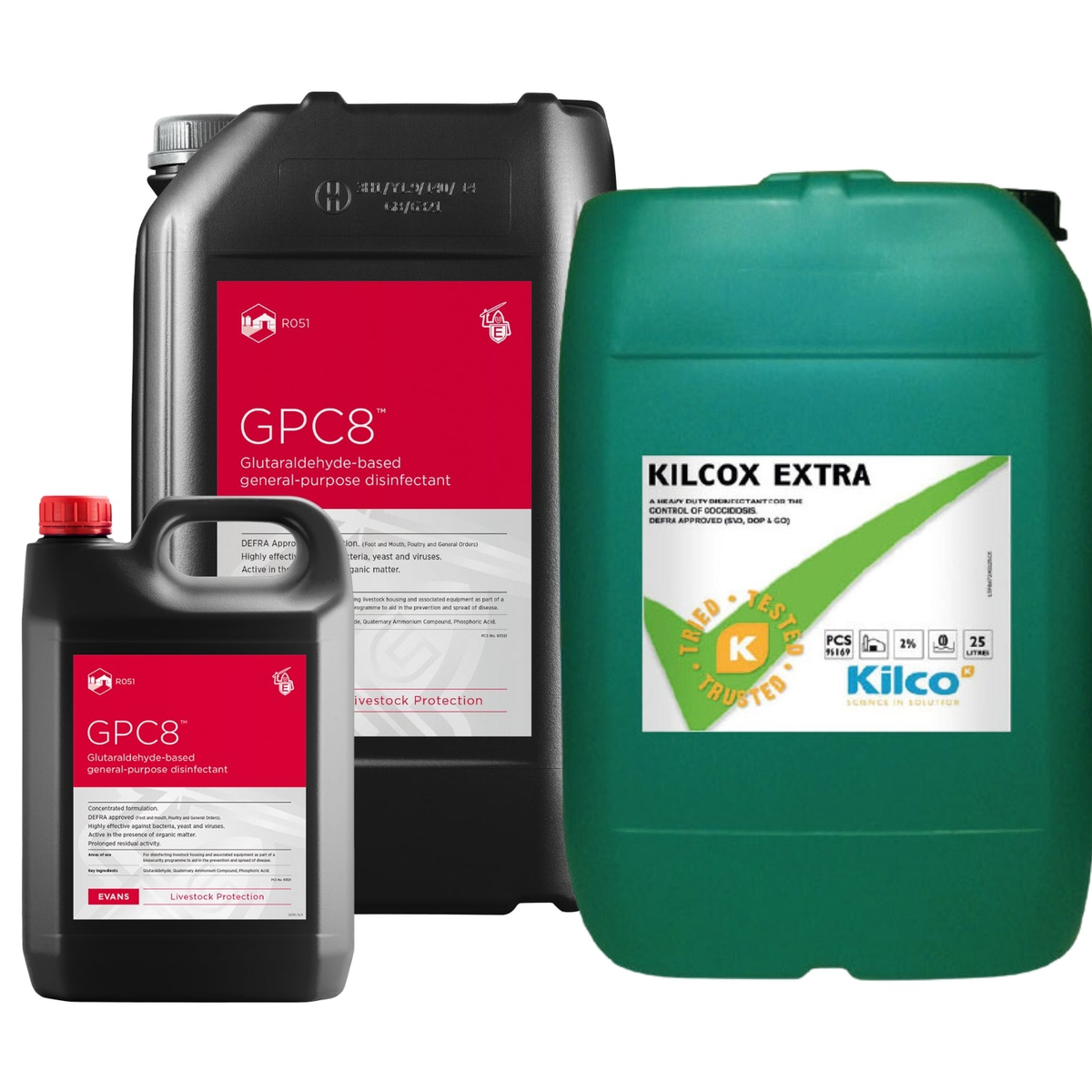 Quill Productions | Biosecurity & Hygiene | GPC8, Kilcox Extra Disinfectant