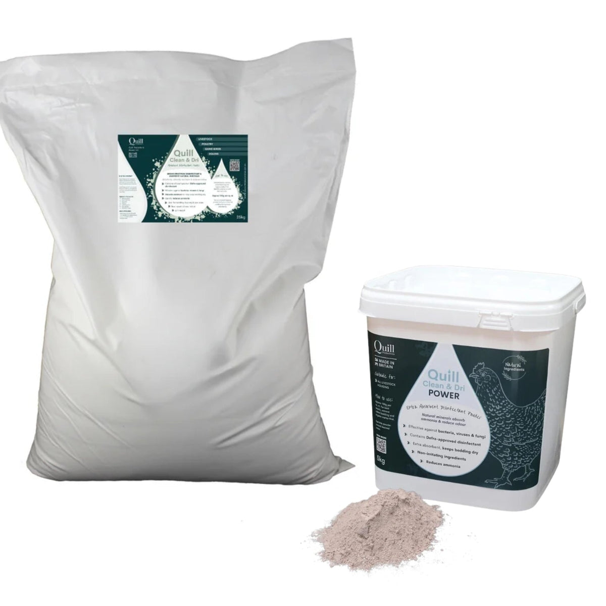 Quill Productions | Disinfectant Bedding Powders | DEFRA approved ...