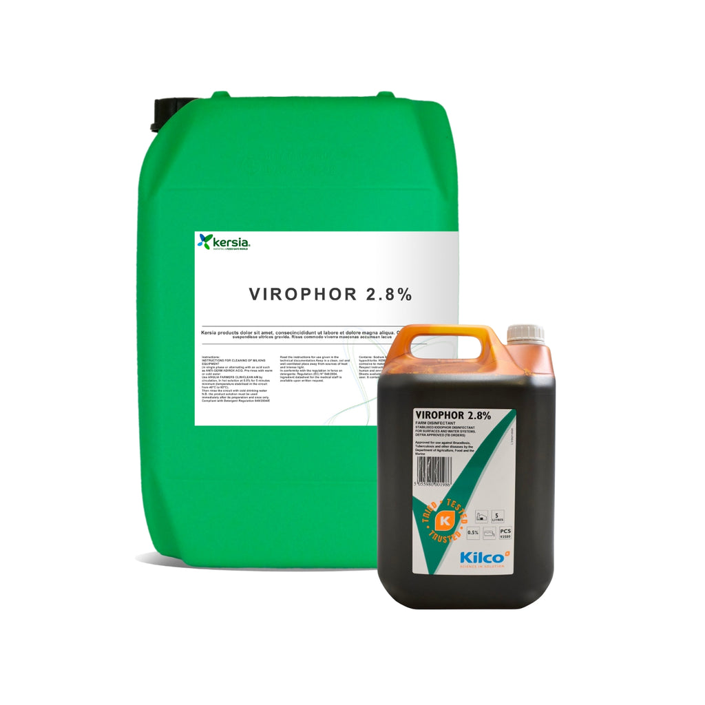 Farm Disinfectants | Iodophor | Kilco Virophor 2.8% – Quill Productions