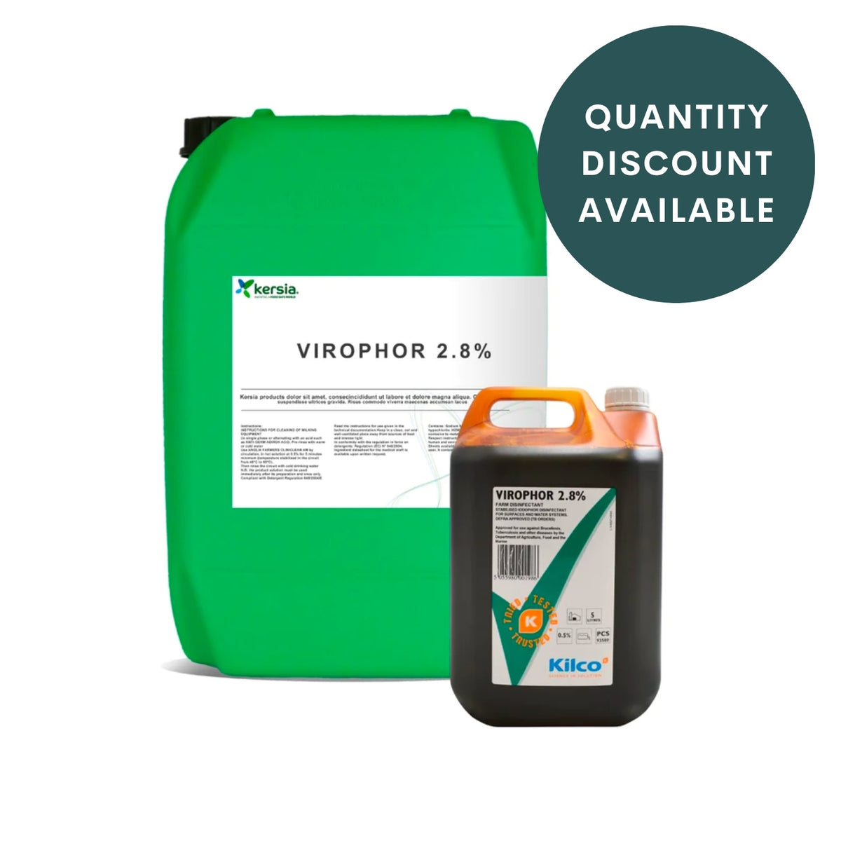 Farm Disinfectants | Iodophor | Kilco Virophor 2.8% – Quill Productions