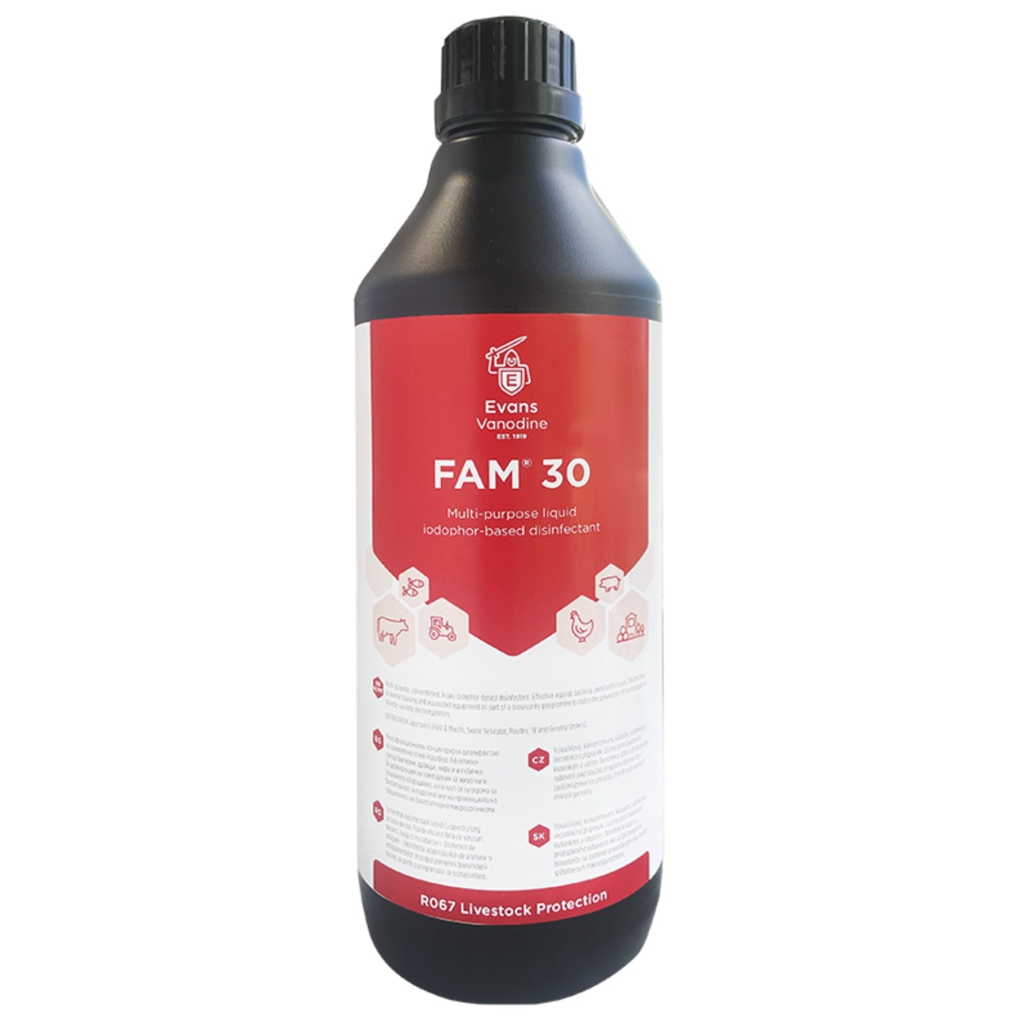 FAM 30 Iodophor Defra Approved Disinfectant – Quill Productions