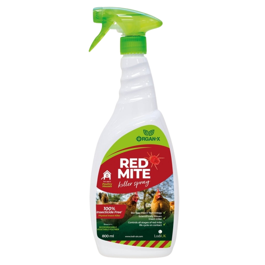 Organ-X Red Mite Killer Spray 800ml – Quill Productions